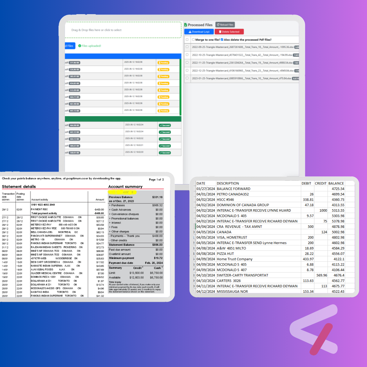 Bank Statement to Excel Converter | PDF Transaction Extractor Built with Python & Laravel